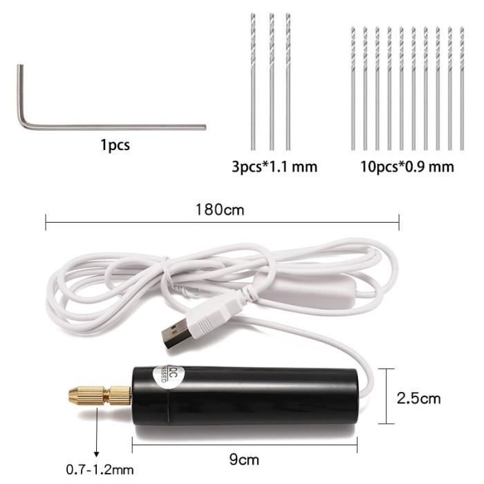 Mini perceuse électrique, Kit de mèches à main pour la fabrication de ...
