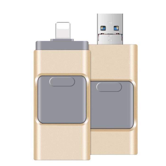 Clé USB,Clé USB Micro OTG à double usage pour iPhone 8 Plus 11 12 ipad ...