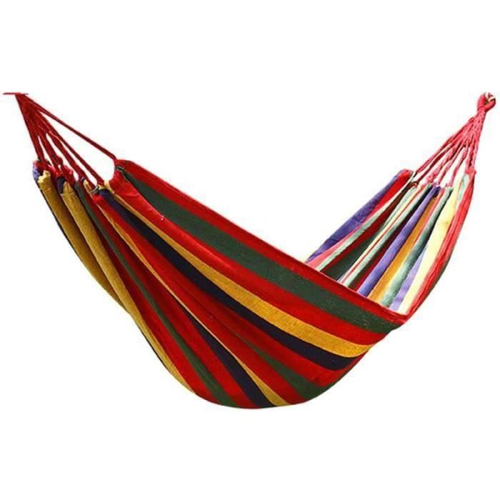 Hamac Hamac Portatif De Toile De Camping Hamac Arc-en-Ciel Intérieur ...