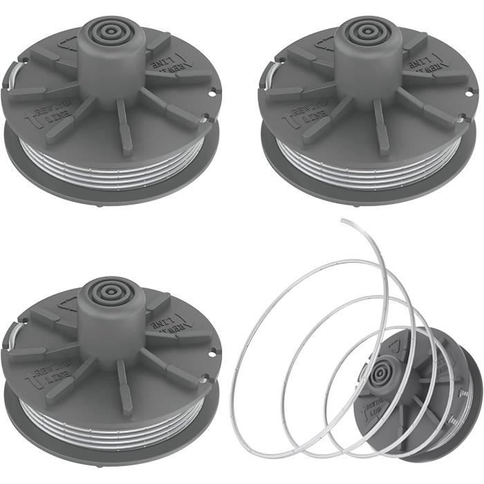 Gardena 5307-20 Bobine de fil de Coupe 4 pcs, 1,65 mm 6,1 m Bobine de fil Coupe Bordure pour ...