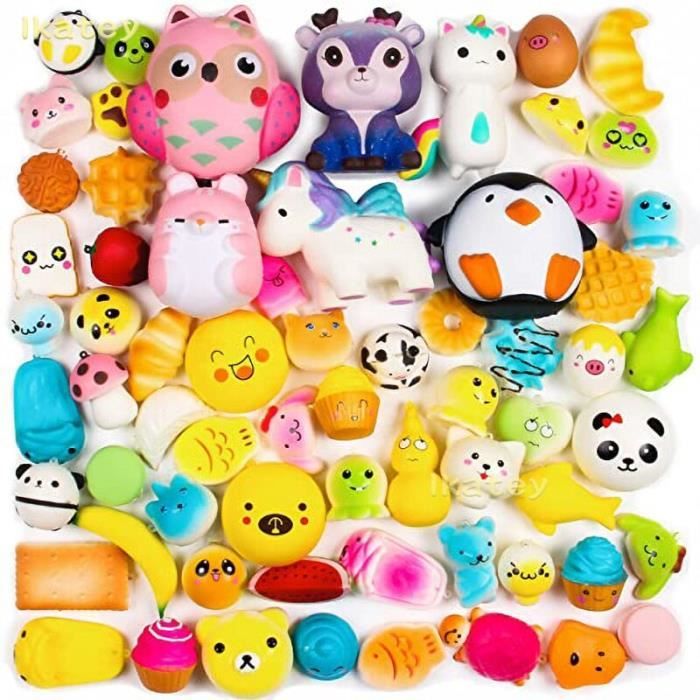 Random 16Pcs Squeeze Toys for Kids 1Pc Jumbo Toy 15Pcs Mini Kawaii Soft ...