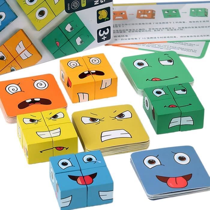 Puzzle en bois Expression Jigsaw Puzzle Jeu éducatif éducatif Jouets ...