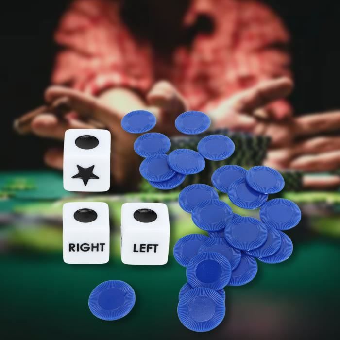 KEENSO ensemble de jeu de dés central gauche droit Dés Central Gauche ...