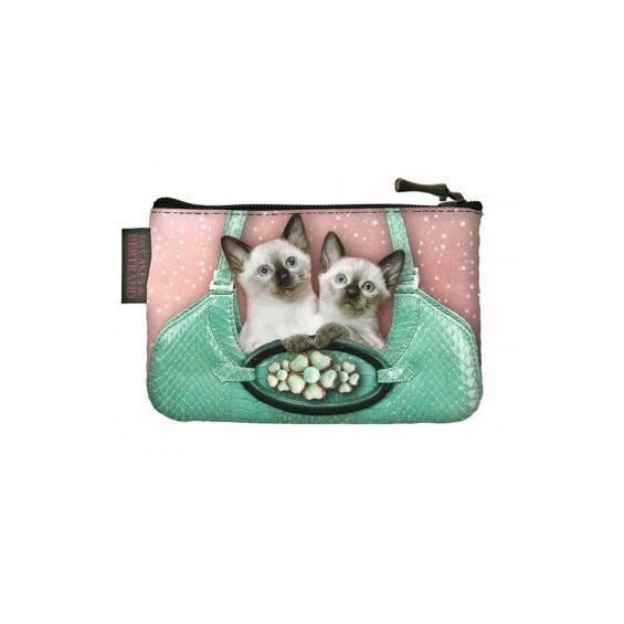 Pochette LES CAKES DE BERTRAND Mini Purse SIAMOIS - Rose, Noir, Kaki ...
