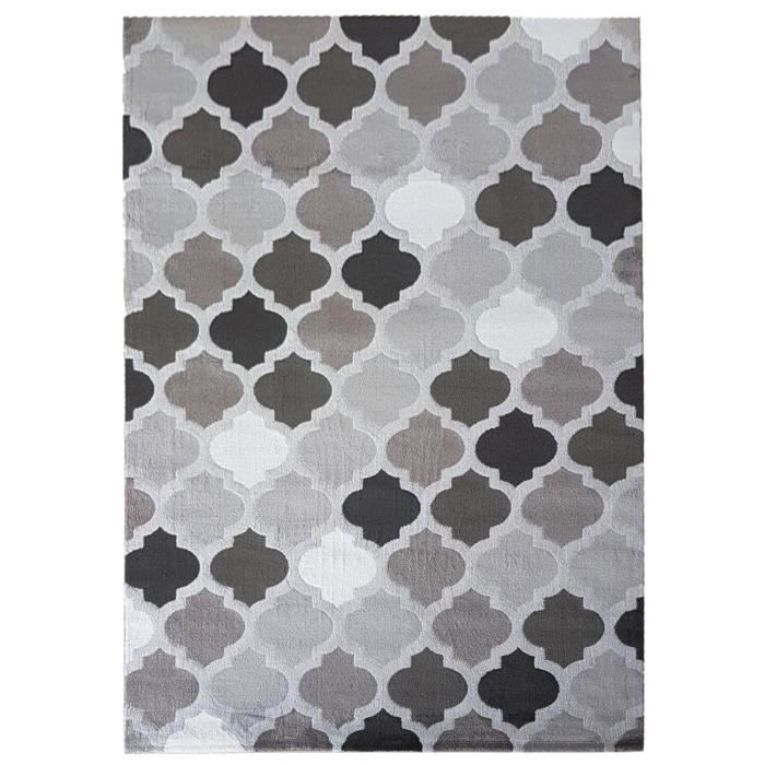 OREVA Tapis de salon style scandinave - 100% polypropylène heatset ...
