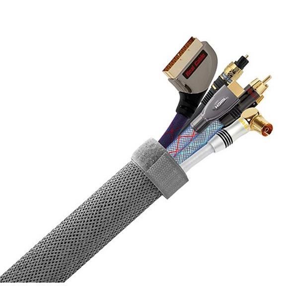 Cache câbles - REAL CABLE - cc88gr-3m00 - Nylon - 3m00 - Gris ...