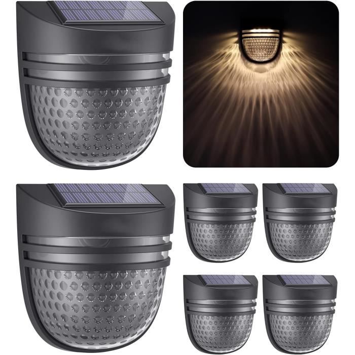Lampe Solaire Exterieur, Lumiere Solaire Led Exterieur Avec 2 Modes&Ip65 Imperméable À L'Eau ...