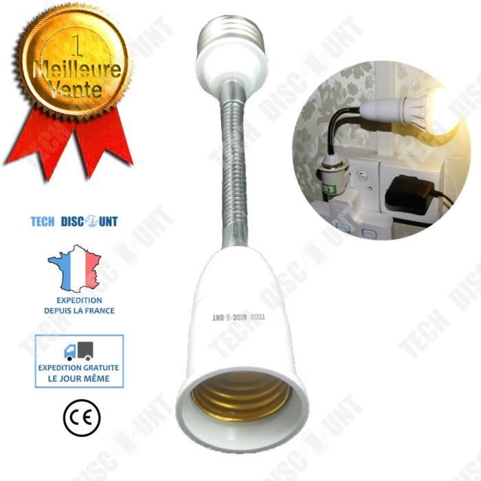 TD® Support lampe en pvc chevet bureau intérieur lecture douille ...