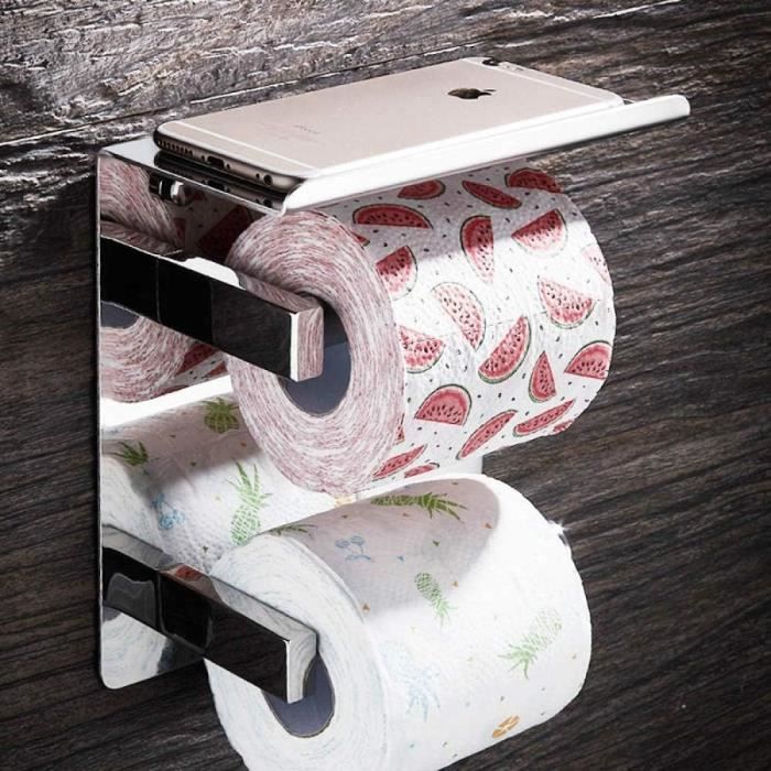 Support Papier Toilette Salle De Bains Toilettes Papier Support Mural ...