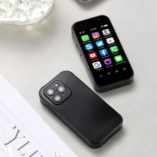 SOYES XS14 Pro 4G Mini Smartphone 3,0 pouces Android 9,0 RAM 3Go ROM 32Go Reconnaissance faciale ...