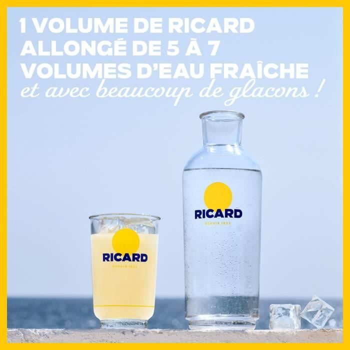 Ricard - Pastis de Marseille - Apéritif anisé - 45,0% Vol. - 150cl - La ...