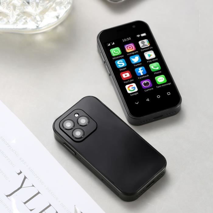 SOYES XS14 Pro 4G Mini Smartphone 3,0 pouces Android 9,0 RAM 3Go ROM 32Go Reconnaissance faciale ...