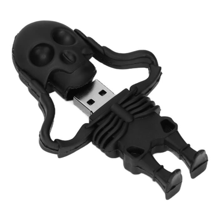 Mini clé USB Clé USB Drôle Mignon Dessin Animé Miniature Crâne Forme ...