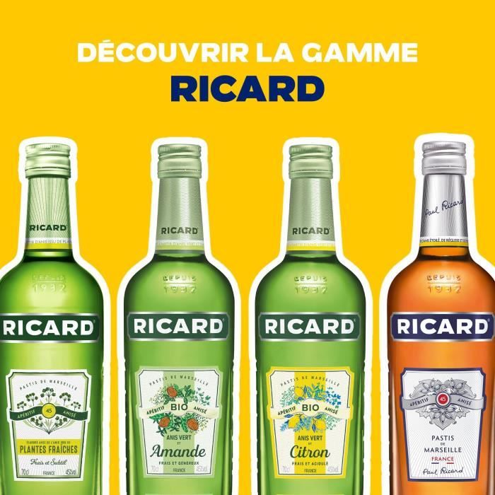 Ricard - Pastis de Marseille - Apéritif anisé - 45,0% Vol. - 150cl - La ...
