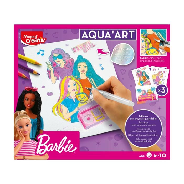 Aquarelles pour enfants - Maped Creativ - Barbie - Crayons ...