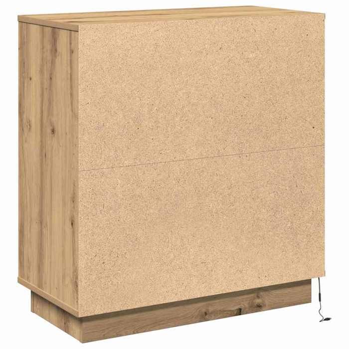 Buffet/Placard/Commode - 1 PC - pour Salon/Cuisine - LED Chêne ...