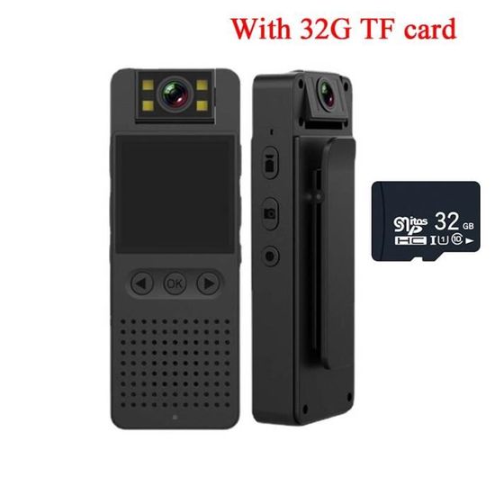 Carte caméra CS06 32G-Mini caméra Linge avec vision nocturne ...