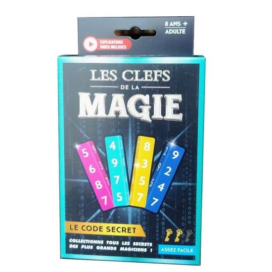 Jeu de société - Le Code Secret - Les Clefs de la Magie - Lot de 4 ...