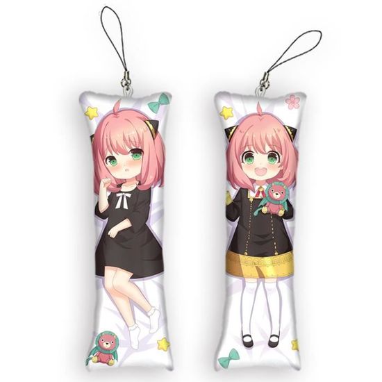 4x12cmPorte-clés Mini Dakimakura, Mignon Petit Oreiller Suspendu ...