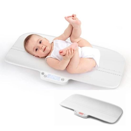DREAMADE Pèse-Bébé Électronique avec Affichage LED, Échelle 60CM ...