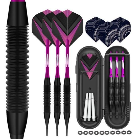 Set de fléchettes souples - MOTHINESSTO - Noir et violet - 14,5*4,8*2cm ...