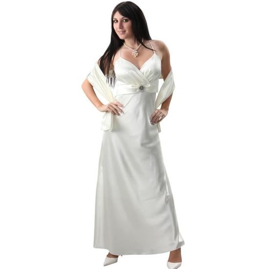 Robe de soirée longue femme LANA… Ivoire - ecru - Cdiscount Prêt-à-Porter