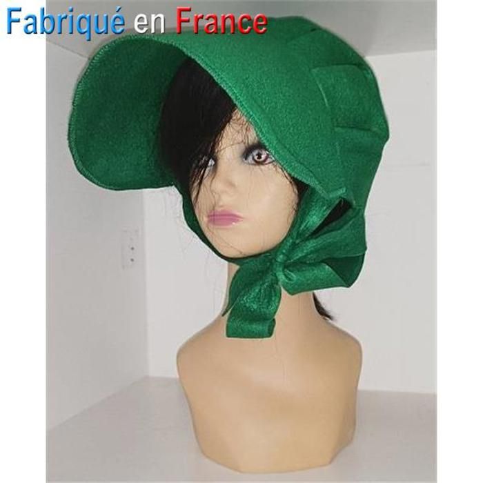 Chapeau - Coiffe Ma Dalton - Laura Ingalls - Paysanne (Verte ...