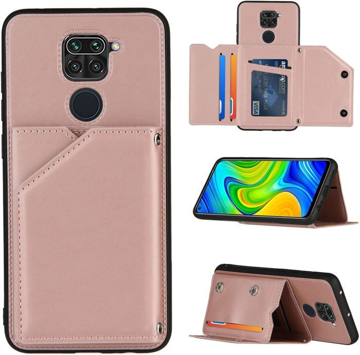 Coque Redmi Note 9, Housse Silicone Souple Cuir Portefeuille Etui ...