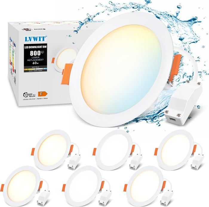 Spot Led Encastrable Extra Plat,8W Équivalent À 60W,Panneau De Plafond ...