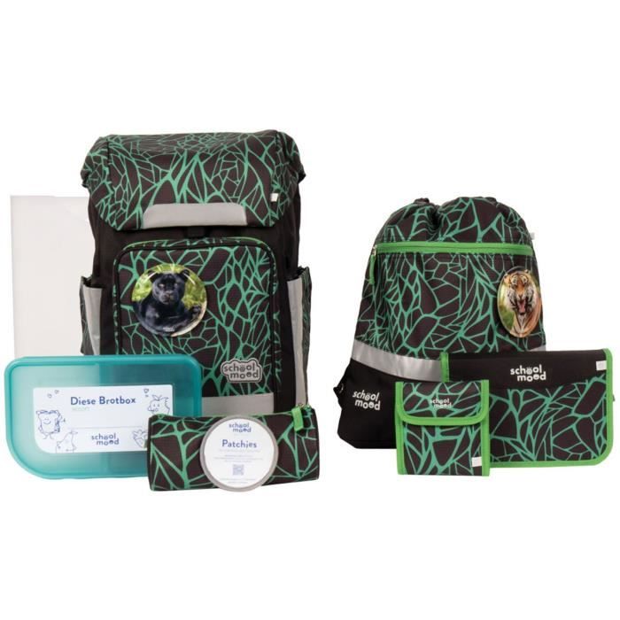 Cartable scolaire School-Mood Rebel Air+ 8 pièces - Vert - Fille ...