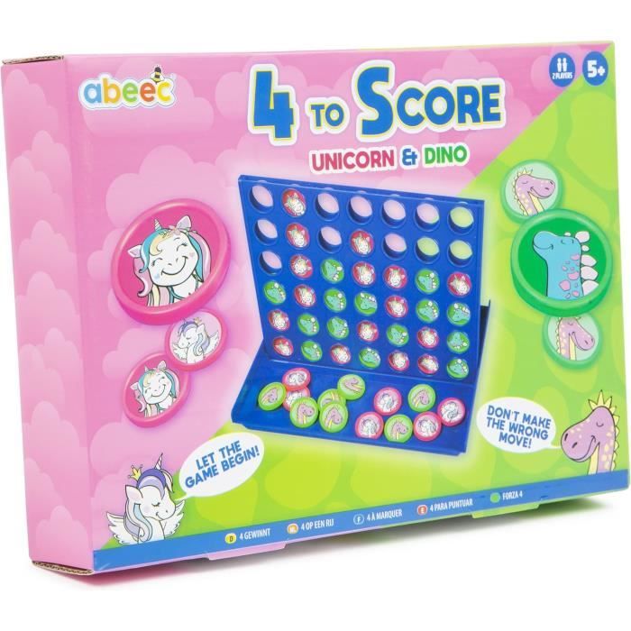 Jeu Licorne Et Dinosaure Plateau De Jeux Pour Enfants Avec Jetons De ...