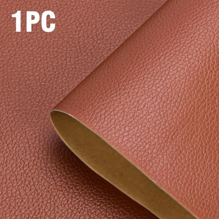 Cuir PU Auto-Adhésif - Brun clair - 200X137CM - Patch de Réparation ...