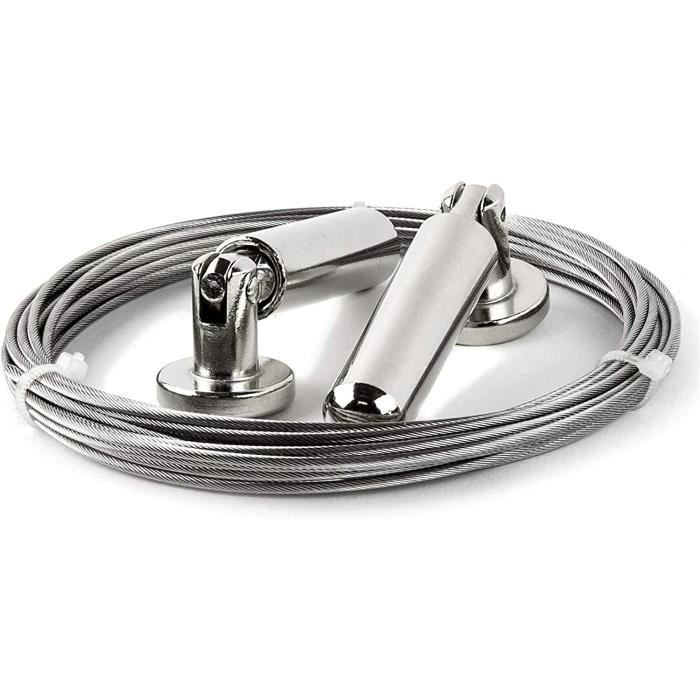 Lot de tringles à rideaux murales pour exposition d'art, 5 mètres ...