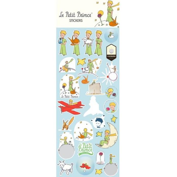 Planche de stickers autocollants Le Petit Prince V1 (31x11cm ...