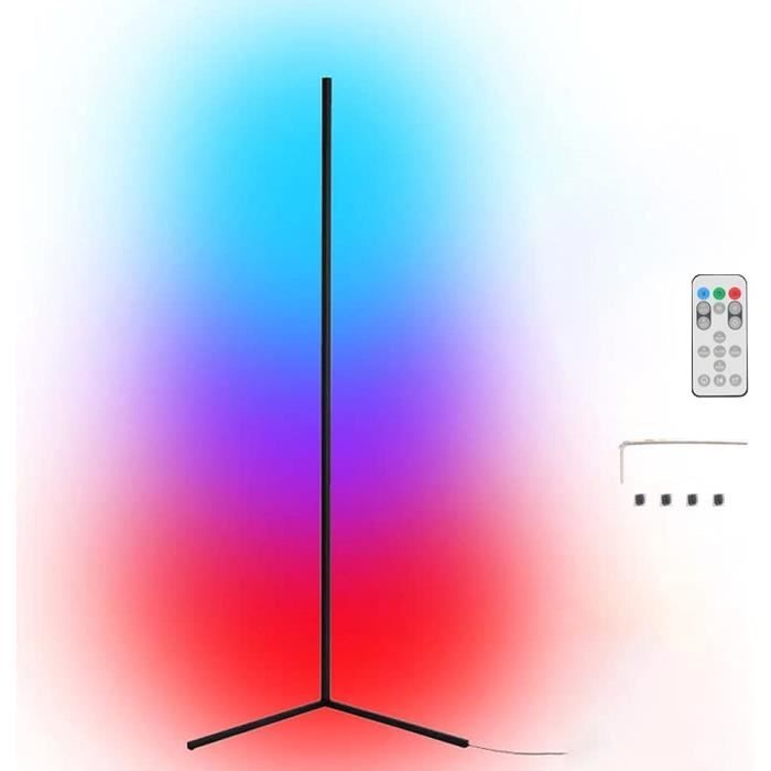 Tuya Wifi Smart Life RGB LED Lampadaire d'angle Arrière-plan Ambiances Lampe Living Lampadaire ...
