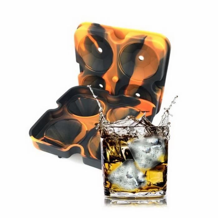 Moule,DM 1 pièces-ensemble Glace Glacière Silicone Bac À Glaçons Whisky ...