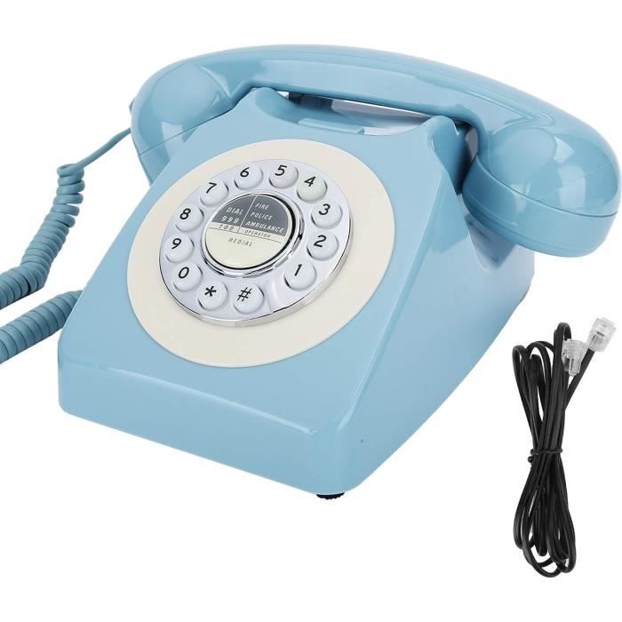 Téléphone Filaire De Bureau,Téléphone Fixe Avec Système Double Dtmf Et ...