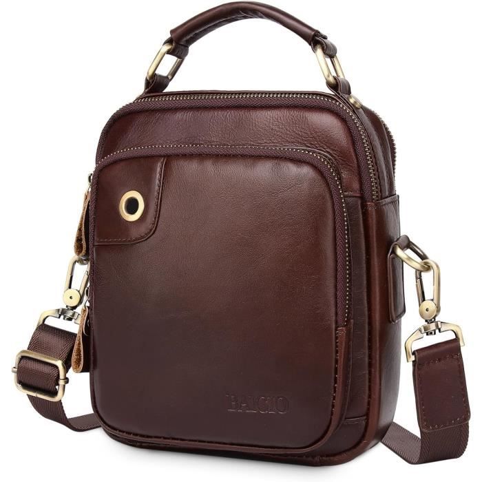 Sac Homme En Cuir Authentique Sac Homme Avec Poignée Vintage Sac ...
