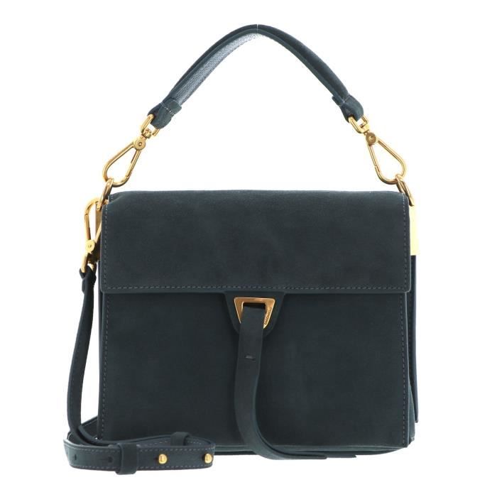 COCCINELLE Louise Suede Handbag Suede Bottalatino Shark Grey [145137 ...