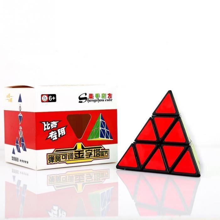 Pyramid Magic Cube 3x3 Speed Noir Twist Puzzle Pyramid Cube en forme ...
