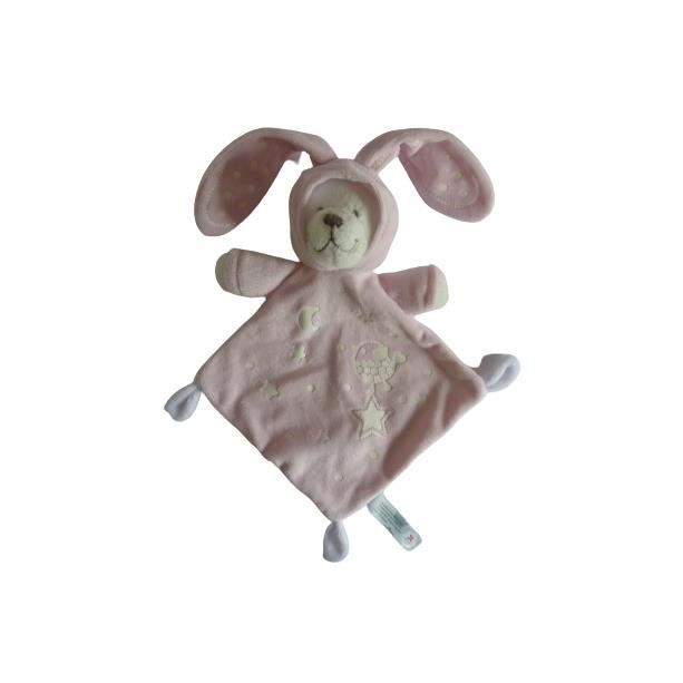 Doudou ours plat déguisé en lapin Boone Glow Nicotoy - Cdiscount ...