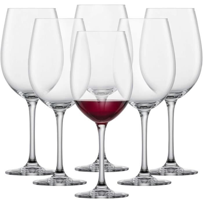 Classico Lot De 6 Verres À Vin Rouge Bordeaux, Classiques Pour Vin ...