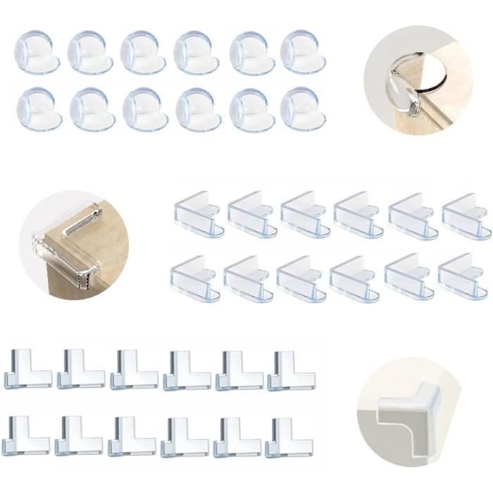 Lot de 36 Protections de Coin de Table pour bébé,Protection Placard ...