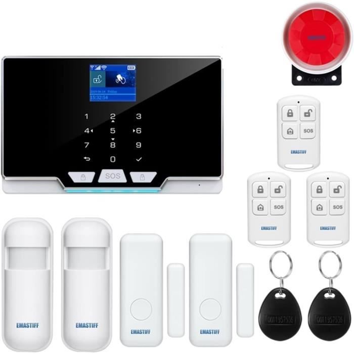 Alarme De Sécurité Domestique Sans Fil Alarme Sans Fil Tuya Intelligente Wifi Sim Gsm Kit De ...