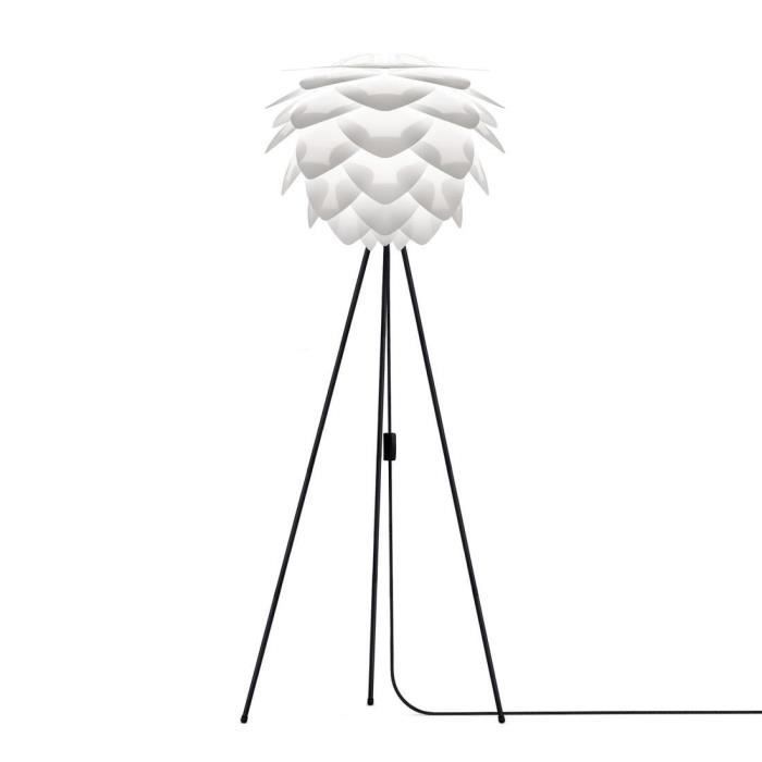 SILVIA-Lampadaire Trépied Noir H136cm Blanc Vita | designé par William ...