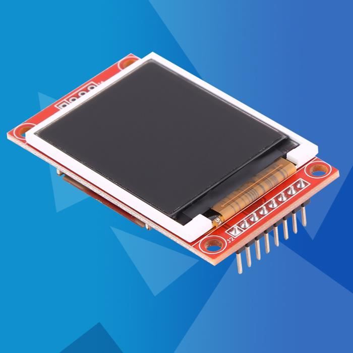 Vvikizy écran LCD Module d'affichage LCD SPI TFT 1,8 pouces ST7735 128x160 51/AVR/STM32/ARM 8/16 ...