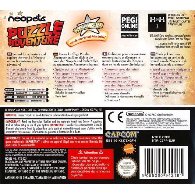 NEOPETS PUZZLE ADVENTURE / JEU CONSOLE NINTENDO DS - Cdiscount Jeux vidéo