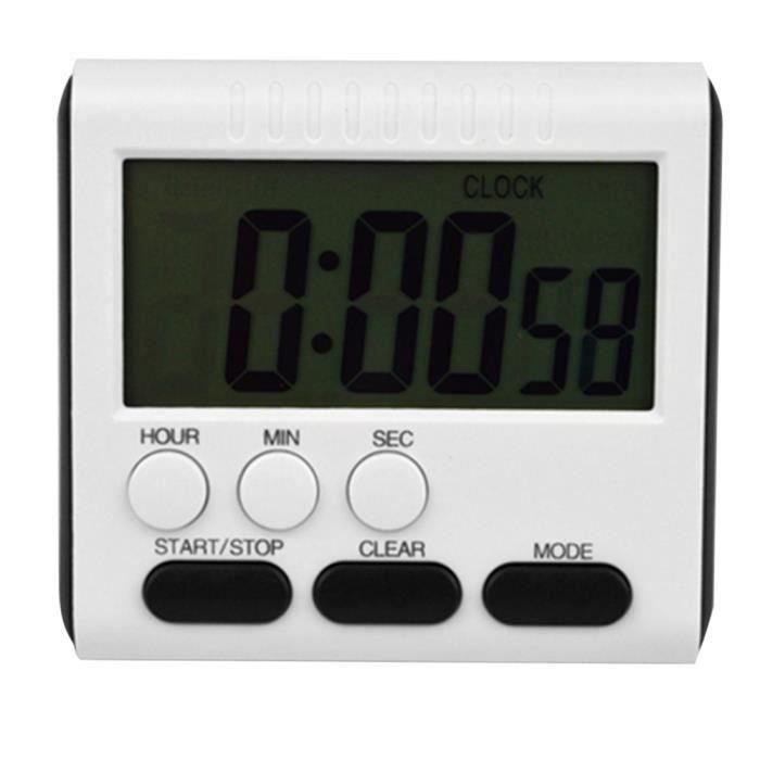 Minuterie digitale électronique de cuisine multifonction 24 heures ...
