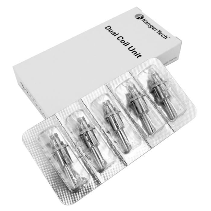 Authentique KangerTech NiCr 1.5ohm Replacement Dual Coil Unit Atomizer ...