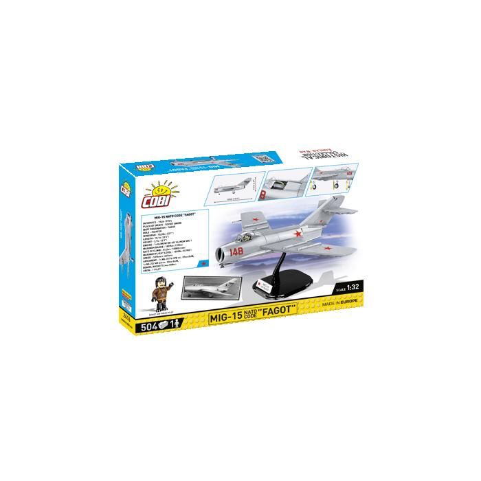 Maquette - COBI - 2416 - MIG-15 NATO CODE "FAGOT" - 504 Pièces ...